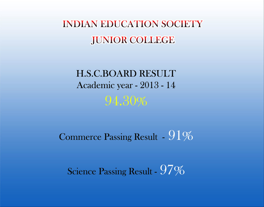 Indian Education Society's Jr College, IESJRCOLLEGE, IES JR COLLEGE, BANDRA
